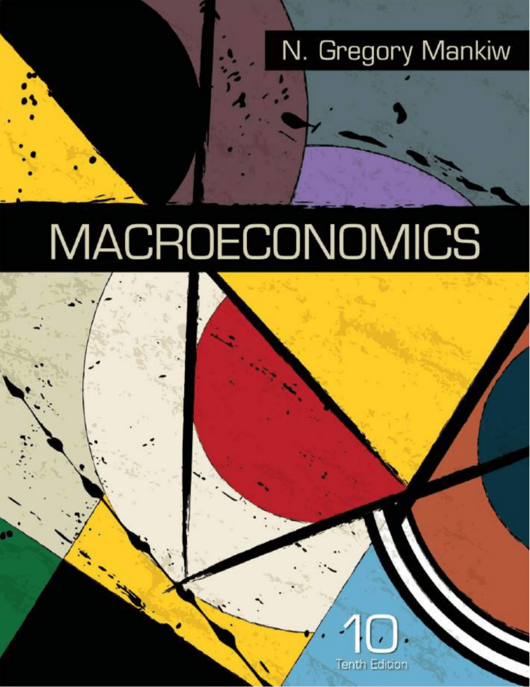 Macroeconomics by Mankiw - 10th Edition Textbook