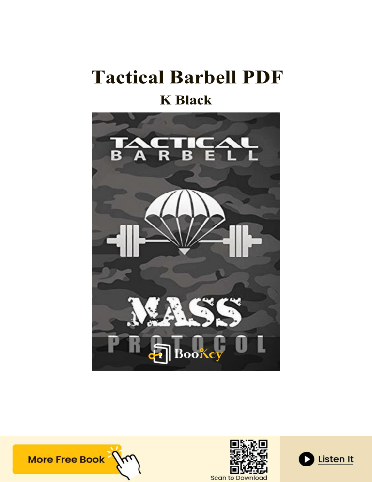 Tactical Barbell: Strength Training Guide for Athletes