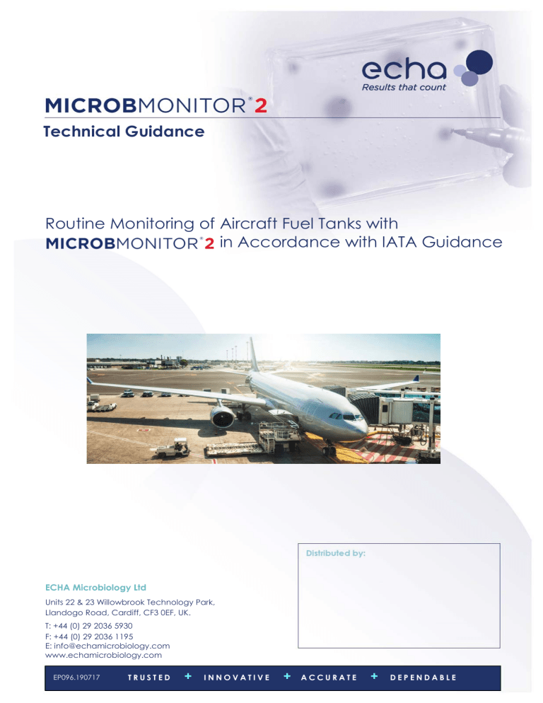 IATA Guidance: Aircraft Fuel Tank Microbial Monitoring