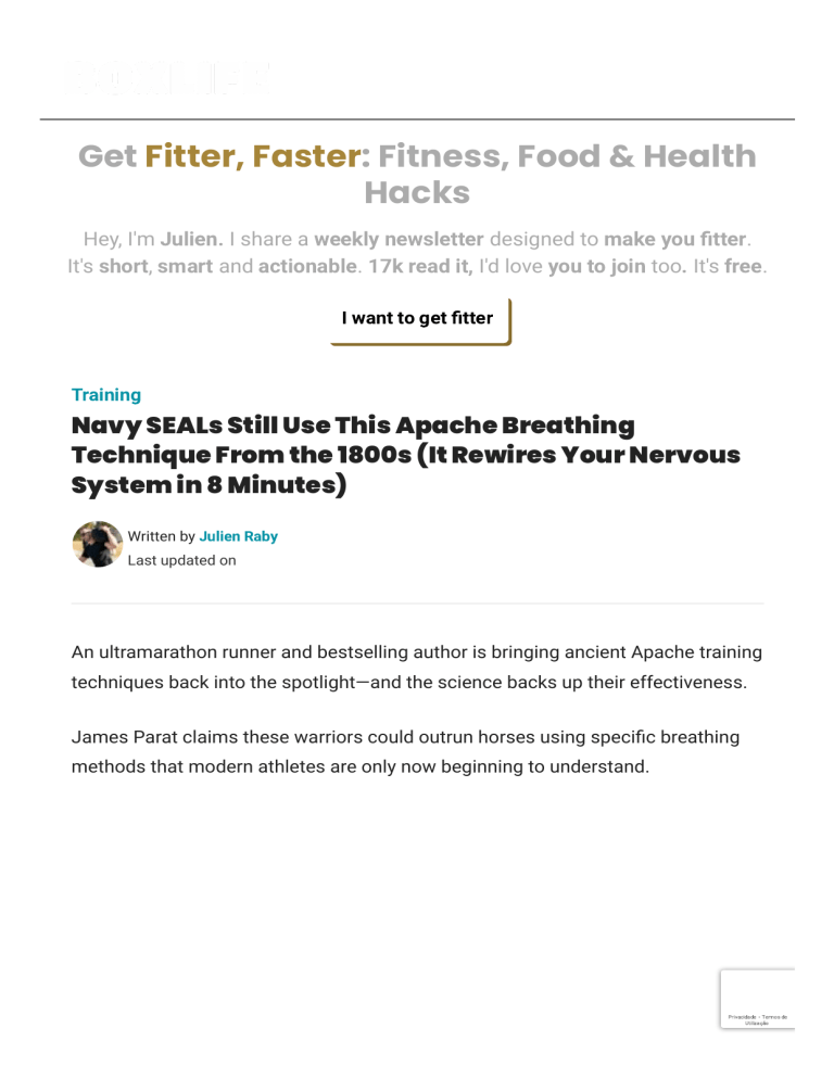 Apache Breathing Technique for Fitness Performance