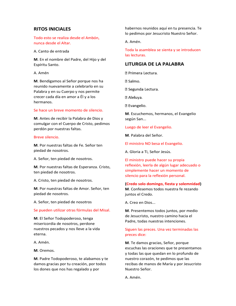 Ordinario de la Misa: Guía Completa