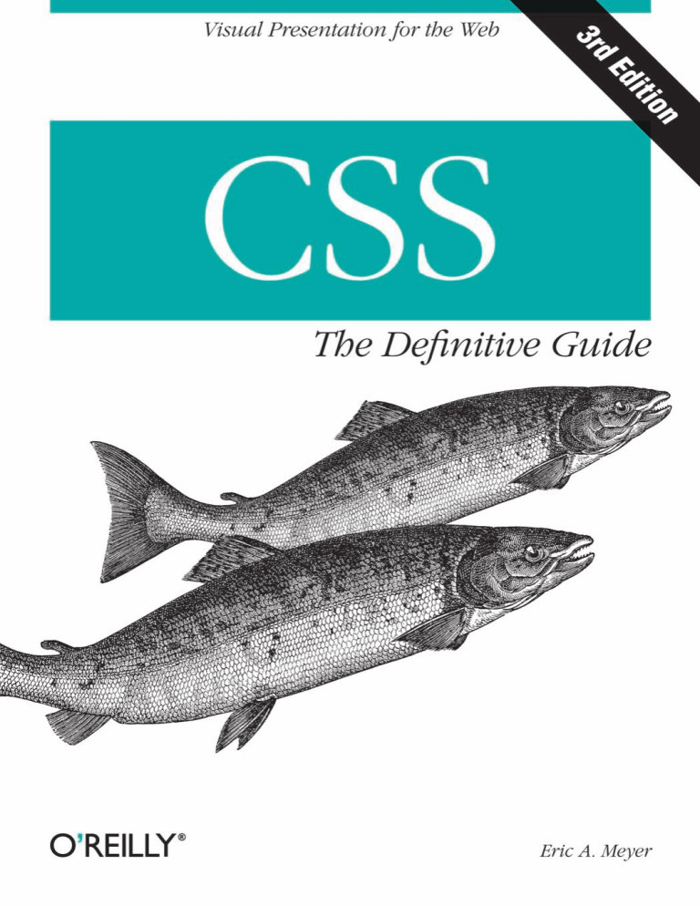 CSS: The Definitive Guide by Eric A. Meyer