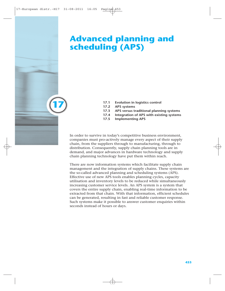 Advanced Planning and Scheduling (APS) Guide