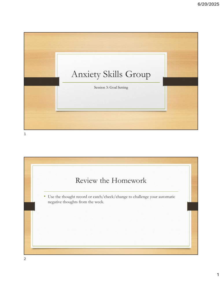 Goal Setting for Anxiety: SMART Goals & Perfectionism