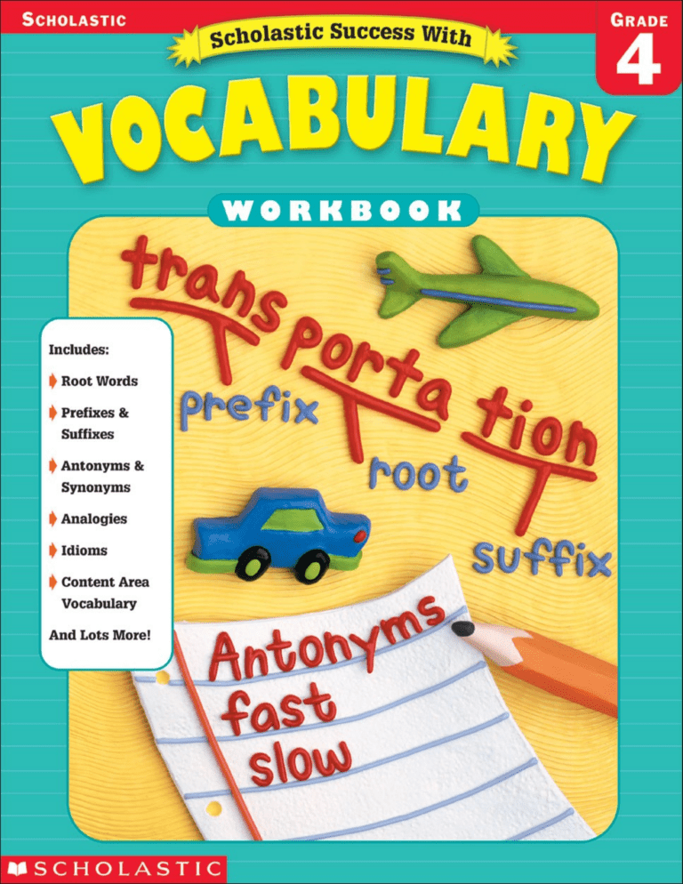 Grade 4 Vocabulary Success Workbook