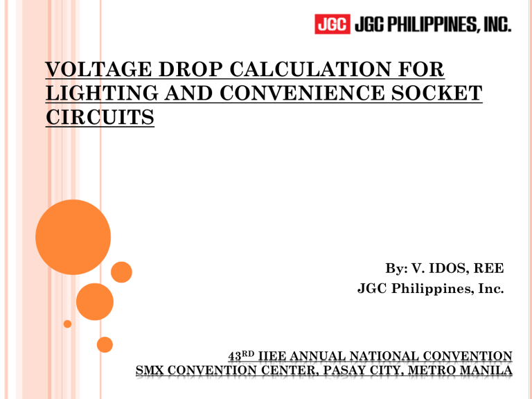 Voltage Drop Calculation for Lighting Circuits Presentation