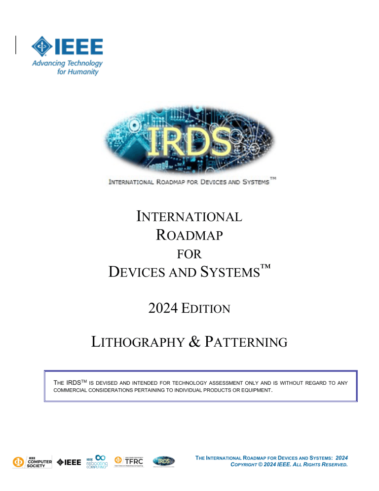 IRDS 2024 Lithography & Patterning Roadmap