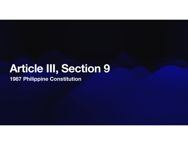 Philippine Constitution Bill of Rights Guide