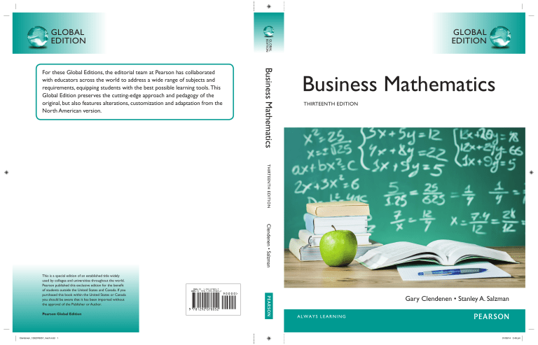 Business Mathematics 13th edition