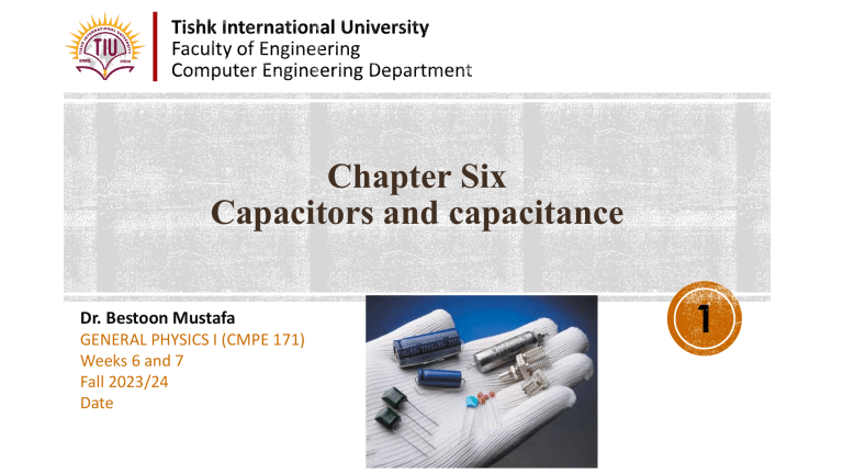 Capacitors and Capacitance Lecture Notes