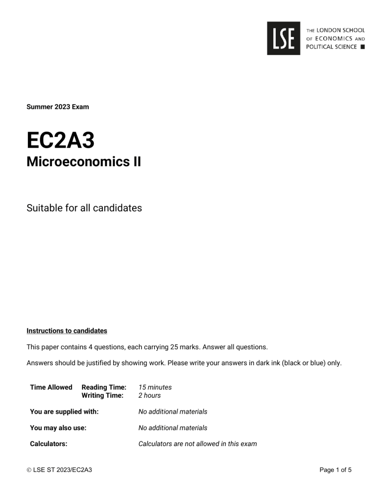 2023 Pastpaper