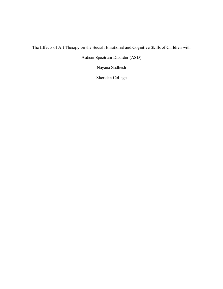 Art Therapy Effects on Children with ASD