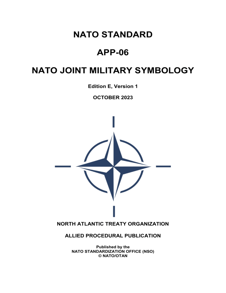 NATO APP-06 Military Symbology Standard