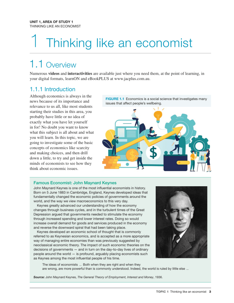 Thinking Like an Economist: Economics Basics Textbook Chapter