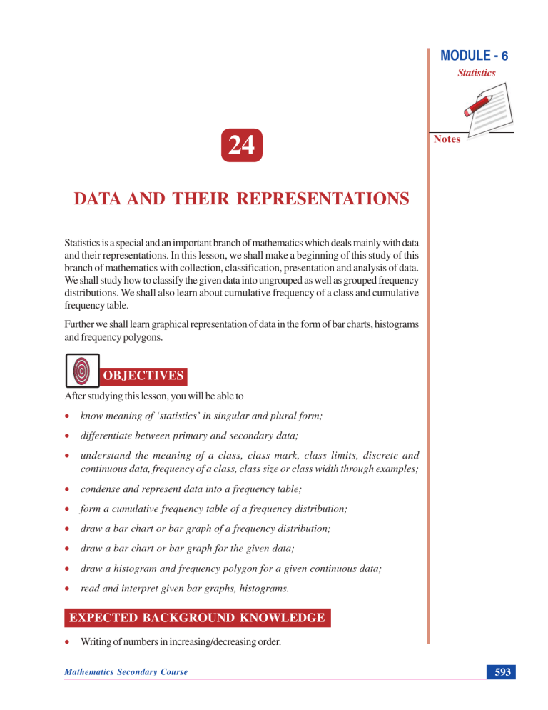 Module 6: Data and Statistics