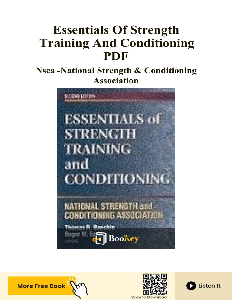 Essentials of Strength Training & Conditioning