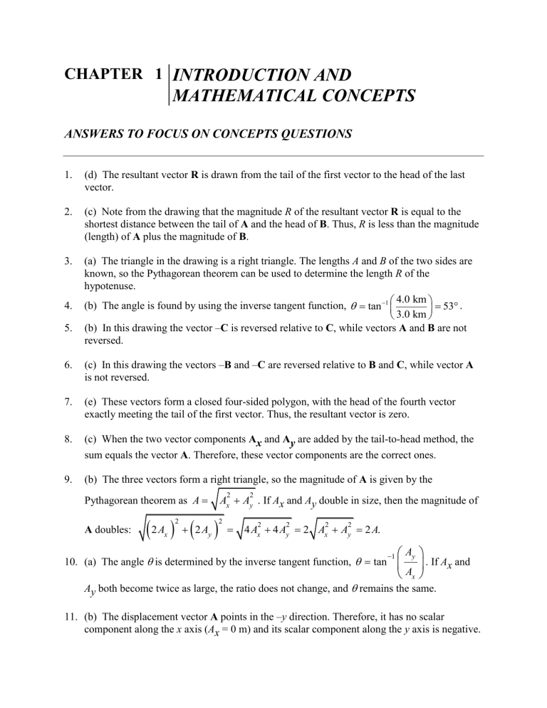Physics Chapter 1 Answers & Solutions