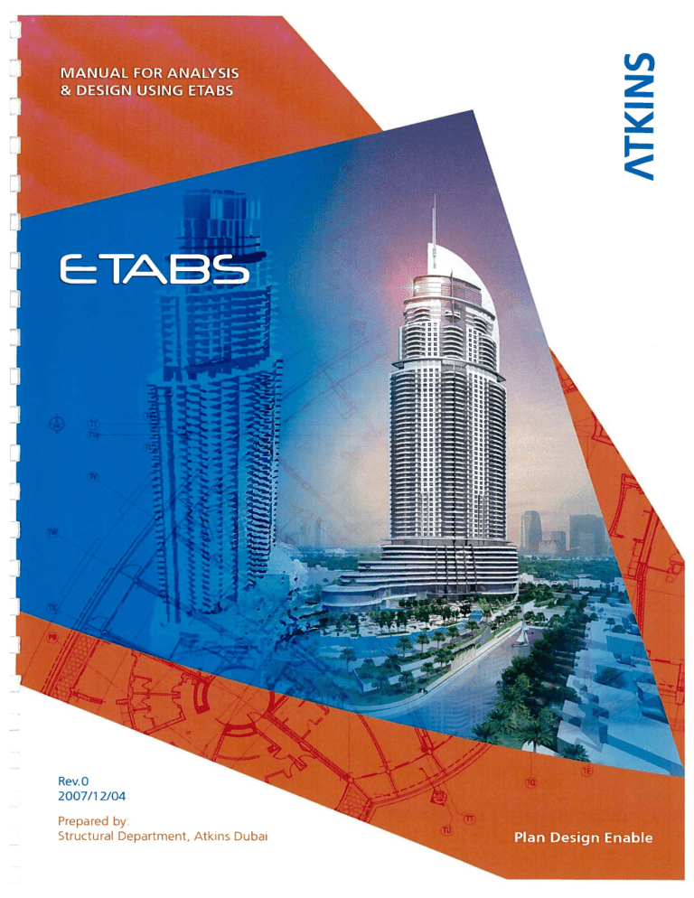 ETABS Analysis & Design Manual