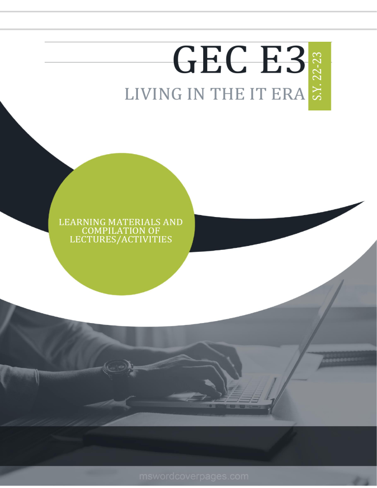 Microsoft Word 2016 Tutorial for GEC E3