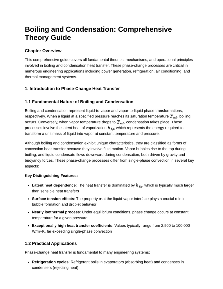 Boiling and Condensation Theory Guide
