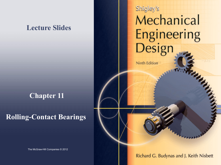 Rolling-Contact Bearings Lecture Slides