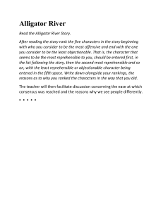 Alligator River Story: Character Analysis & Morality