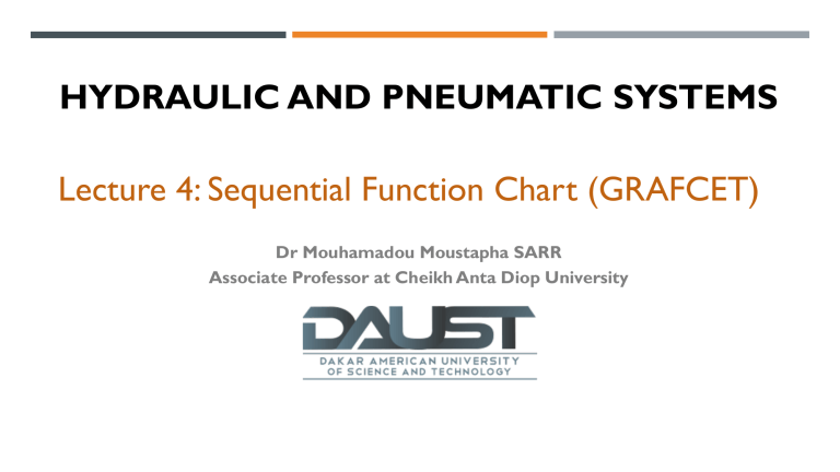GRAFCET SFC Lecture Hydraulic Pneumatic Systems