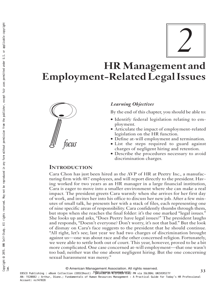 HR Management and Employment Law Guide