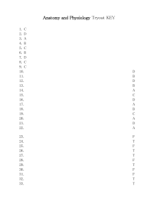 Physical Education Anatomy Workbook