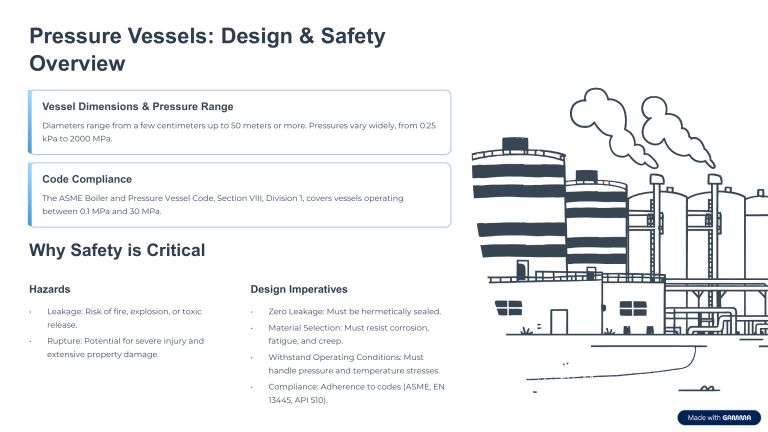 Pressure Vessel Design & Safety Guide