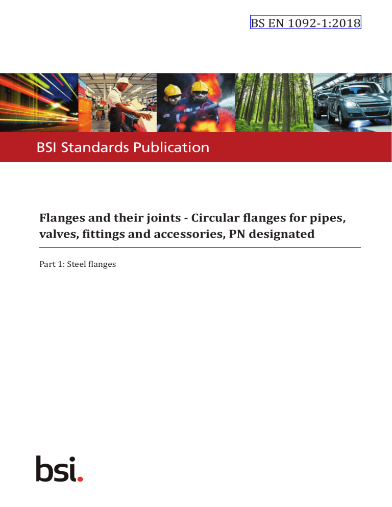 BS EN 1092-1:2018 Steel Flanges Standard