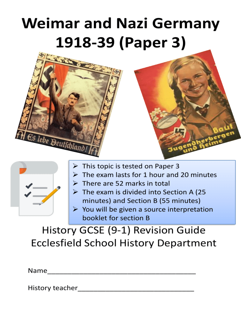 Weimar & Nazi Germany Revision Guide
