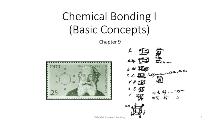 Chemical Bonding I: Basic Concepts
