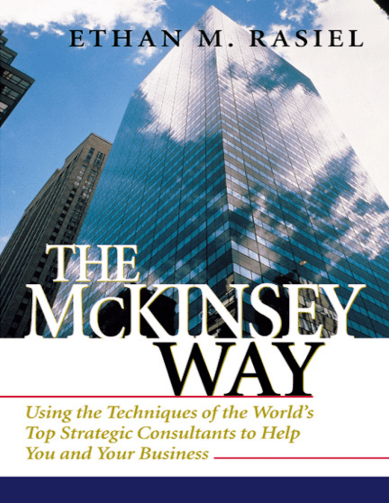 The McKinsey Way by Ethan Rasiel