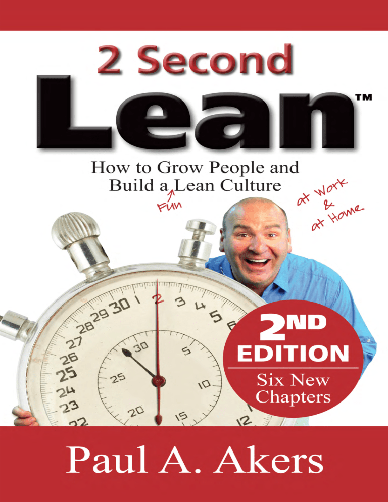 2 Second Lean by Paul Akers - Lean Principles Guide
