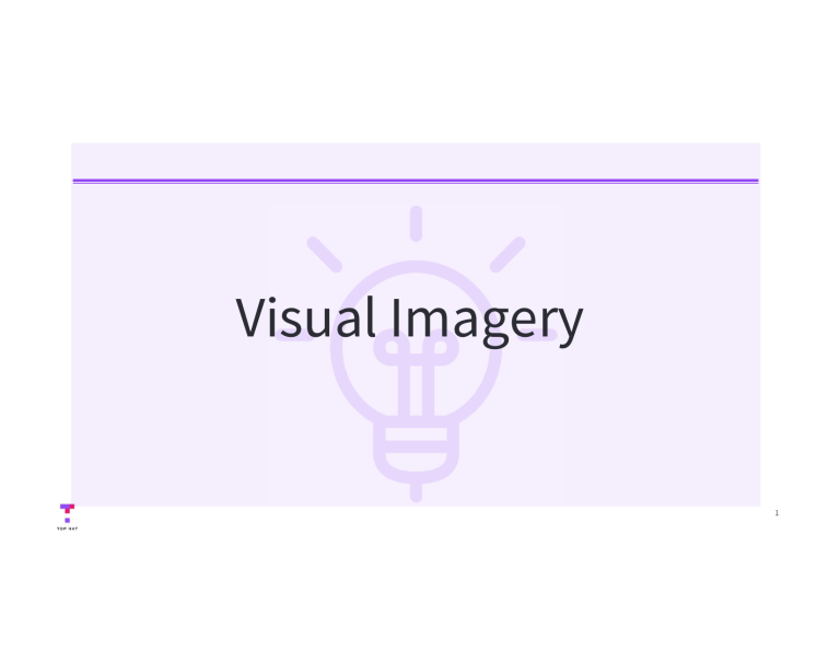 Visual Imagery: Cognitive Psychology Guide