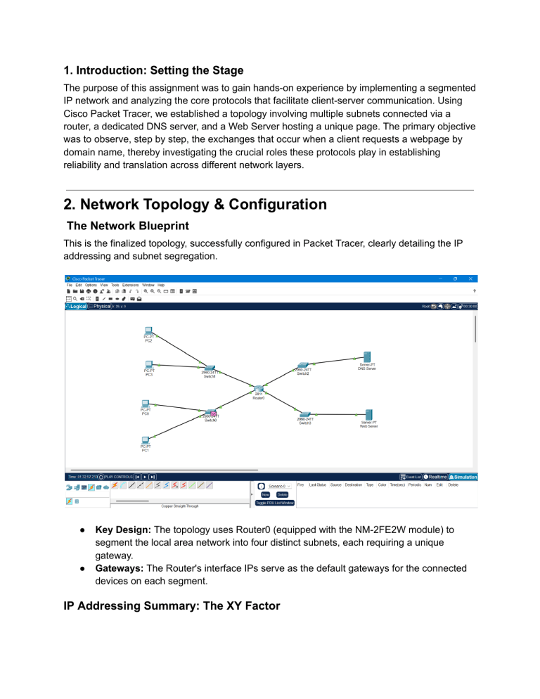 Network Protocol Analysis Lab Report