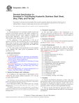 ASTM A666 Stainless Steel Standard