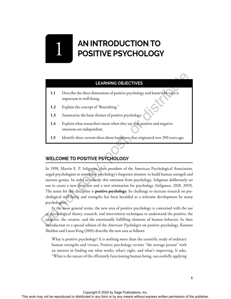 Intro to Positive Psychology Textbook