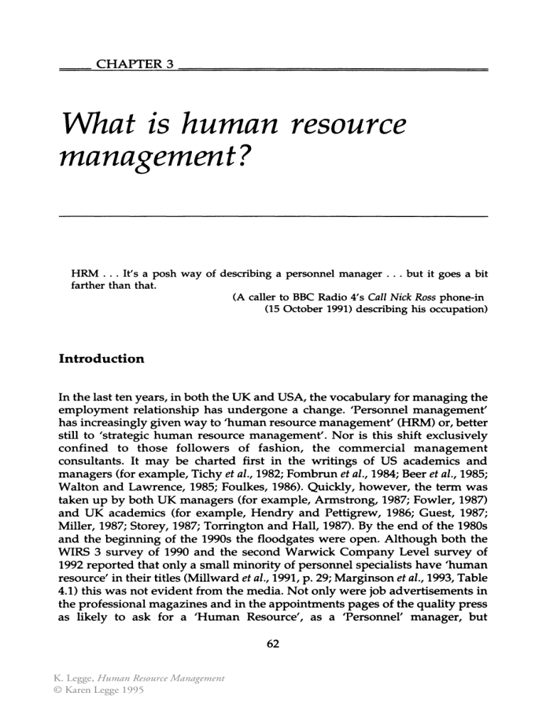 What is Human Resource Management? An Introduction