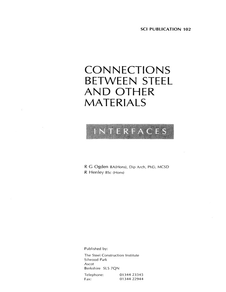 Steel Construction Interfaces Guide