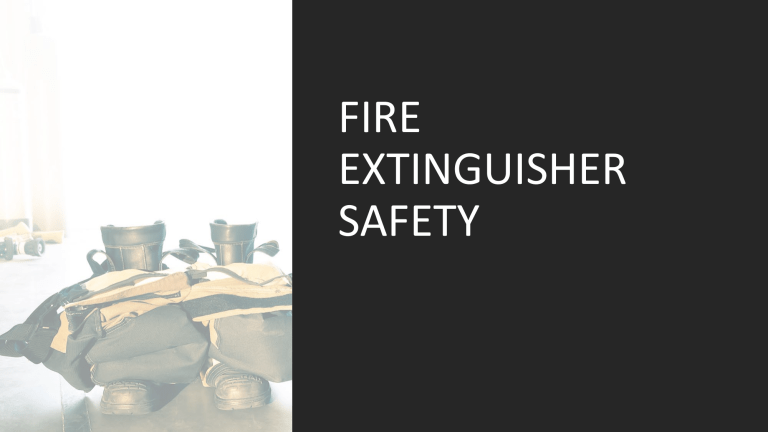 Fire Extinguisher Safety Guide: PASS Technique
