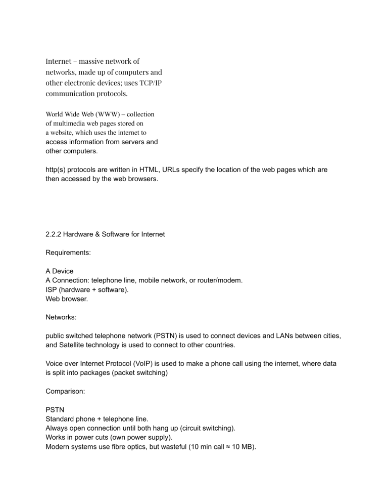 Guide to Internet Protocols and Networking
