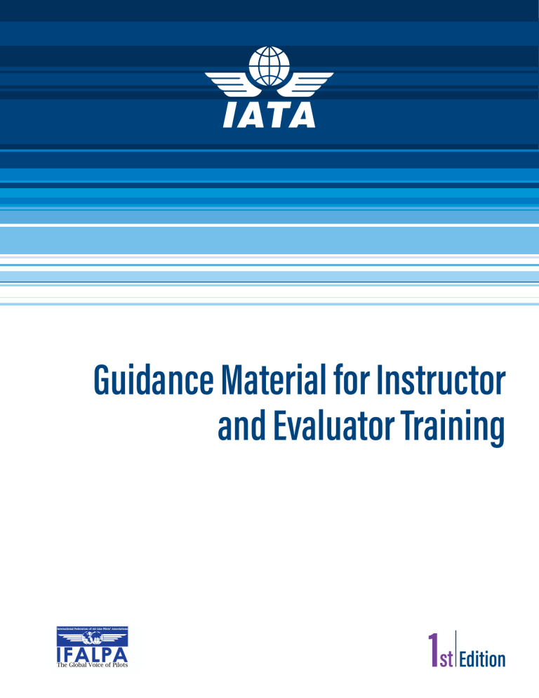 IATA Instructor & Evaluator Training Guide