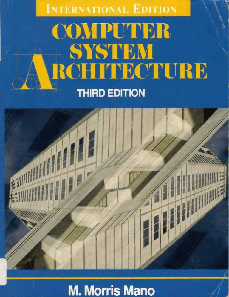 Computer Architecture Lecture Notes