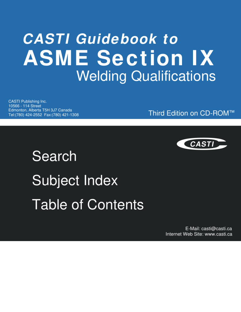 ASME Section IX Welding Guide