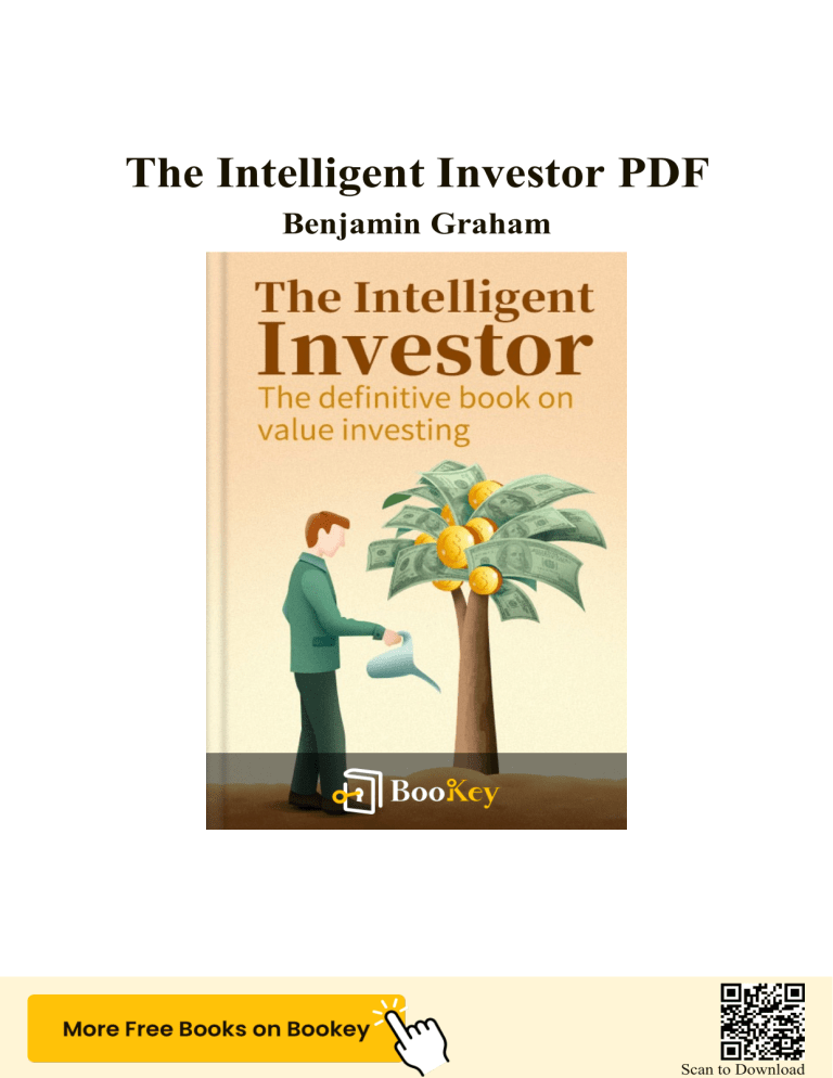 The Intelligent Investor Summary by Benjamin Graham