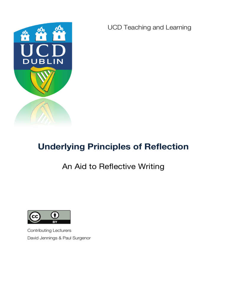 Principles of Reflective Teaching Practice