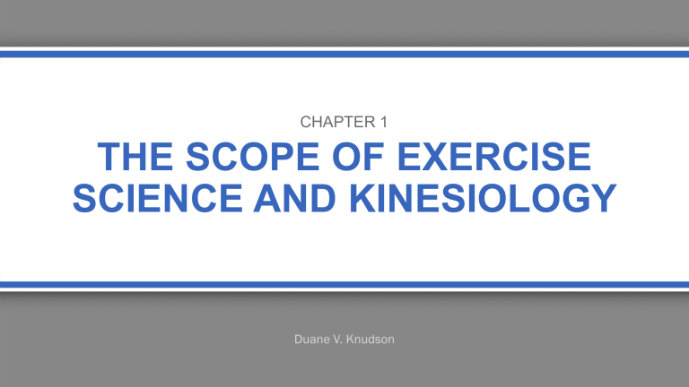 Exercise Science & Kinesiology Fundamentals