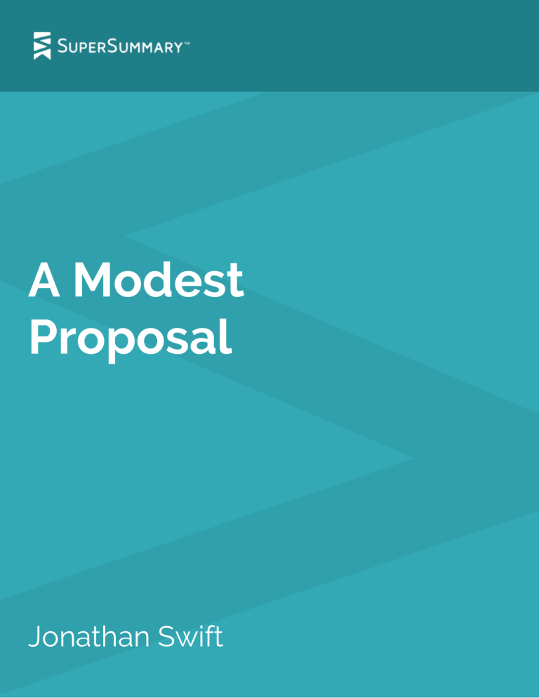 A Modest Proposal Study Guide | Analysis & Themes
